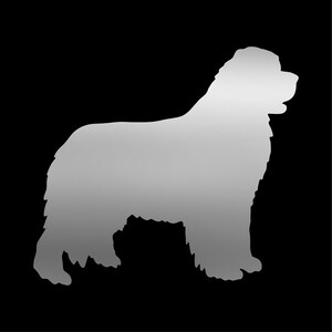 Newfoundland Vinyl Decal Car Window Laptop Dog Breed Silhouette Sticker ...