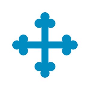 Cross Bottony Vinyl Decal Cross Christian Religious Symbol Sticker - Etsy