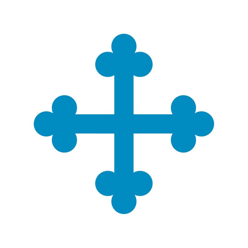 Cross Bottony Vinyl Decal Cross Christian Religious Symbol Sticker - Etsy