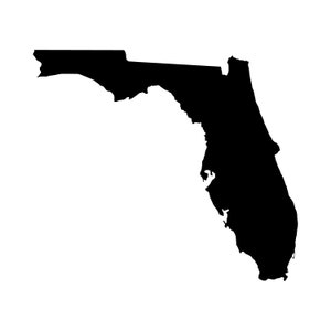 Florida State Outline Vinyl Decal Sticker - Etsy