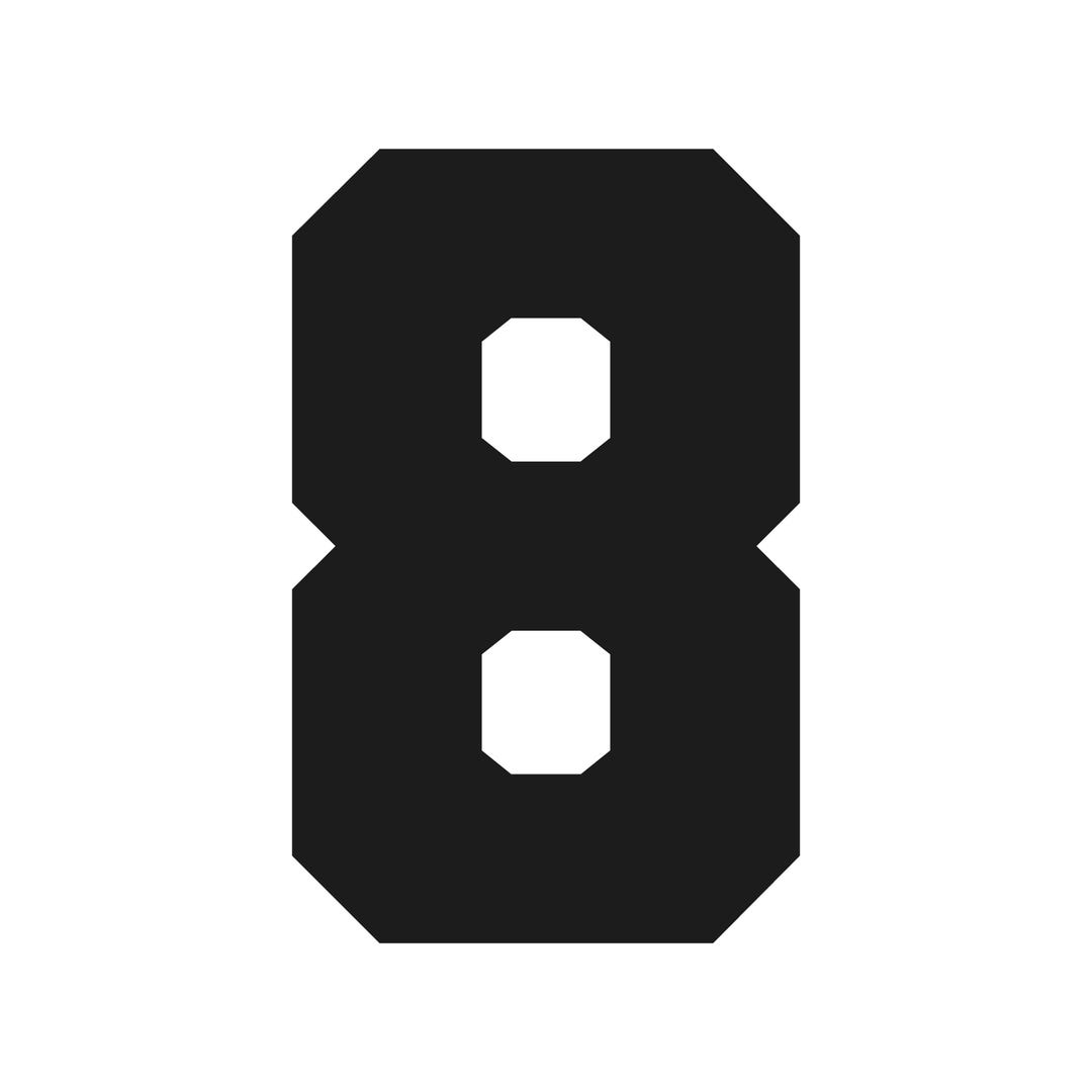 Number Eight Varsity Font Vinyl Decal 8 Bold Sports Team Font Sticker ...