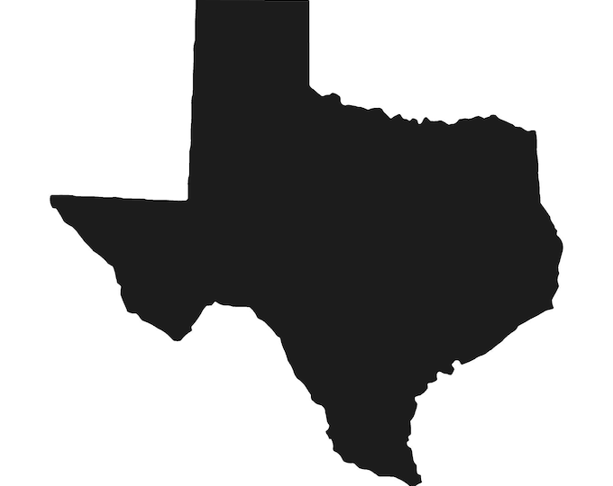 Texas State Outline Vinyl Decal Sticker - Etsy