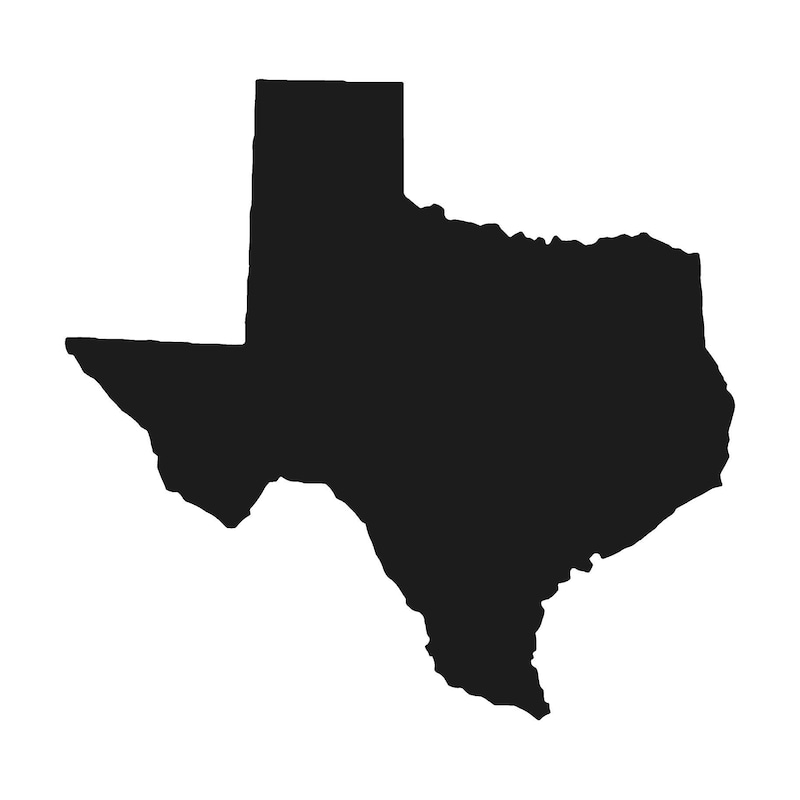 Red Texas Car Sticker - Etsy UK