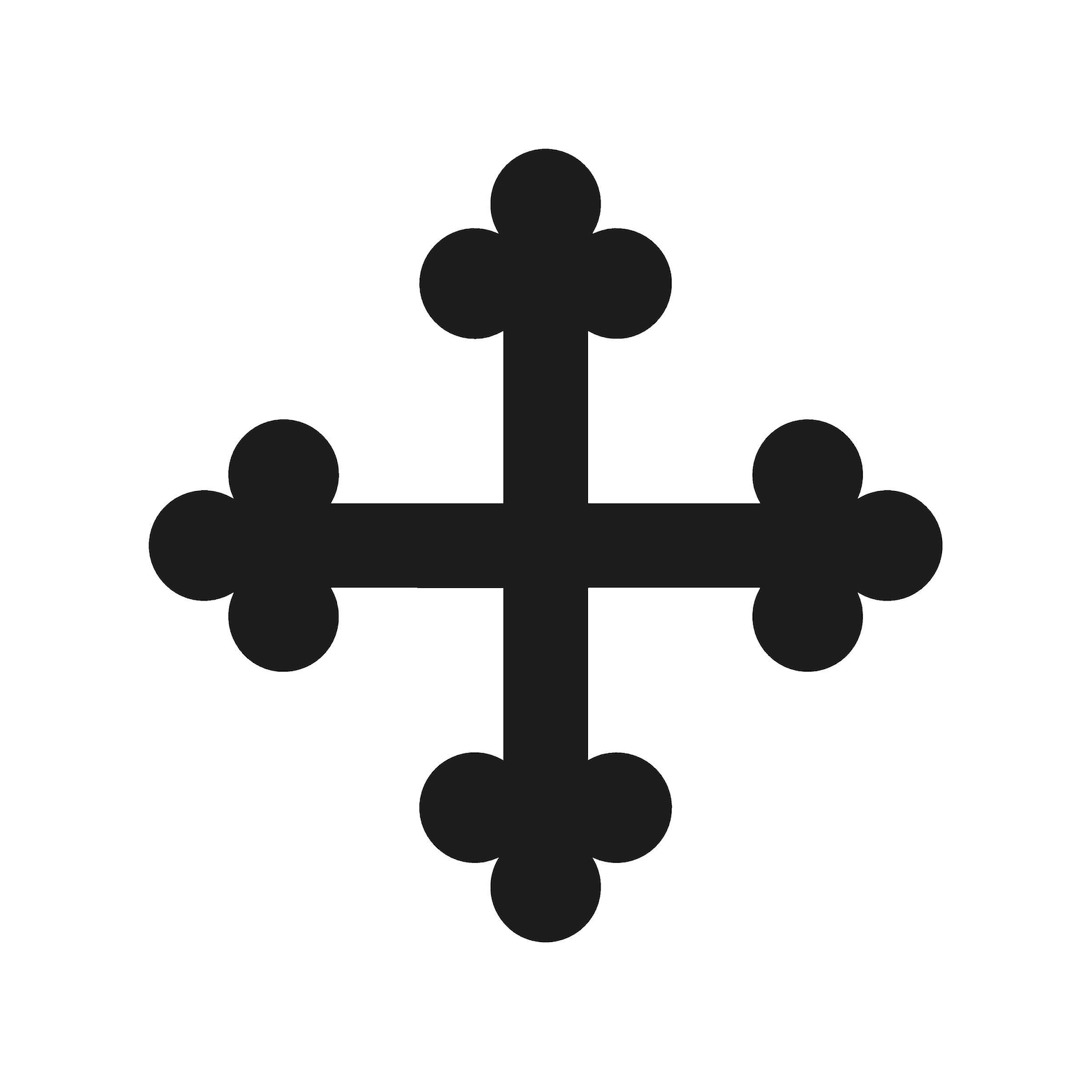 Cross Bottony Vinyl Decal Cross Christian Religious Symbol Sticker - Etsy
