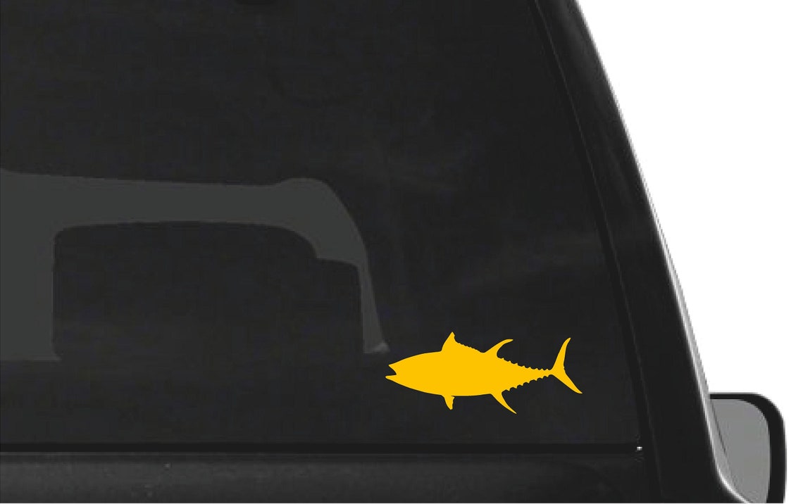 Tuna Fish Outline Vinyl Decal Sticker - Etsy Canada