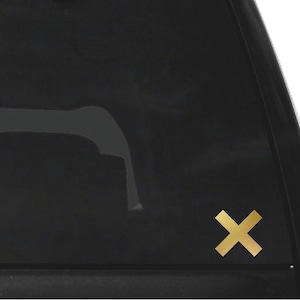 Cross Saltire Vinyl Decal Cross Christian Religious Symbol Sticker - Etsy