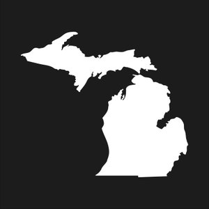 Michigan State Outline Vinyl Decal Sticker - Etsy
