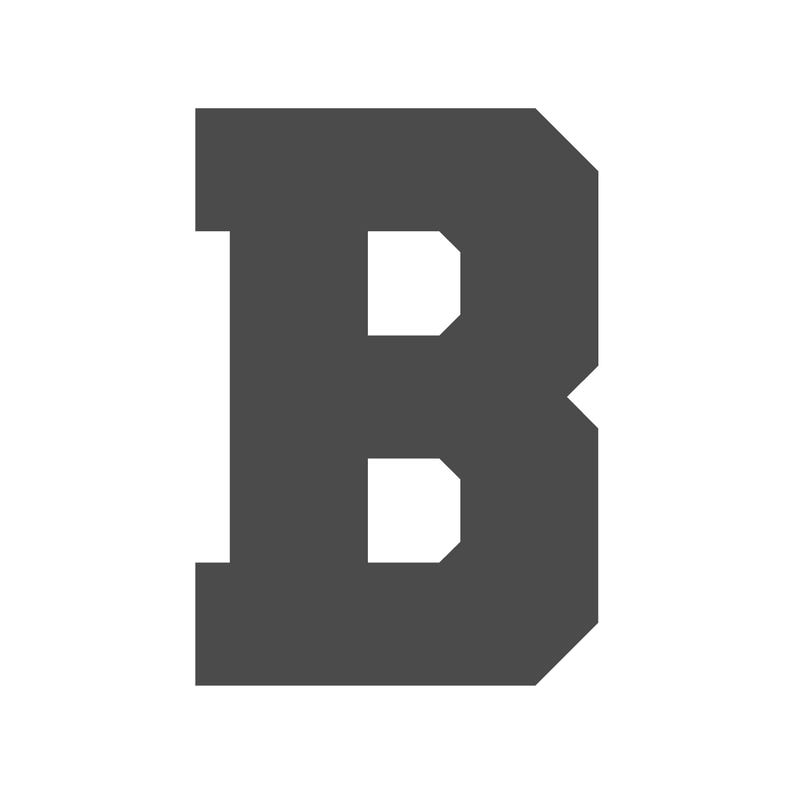 Letter B Varsity Font Vinyl Decal Bold Sports Team Font Sticker - Etsy