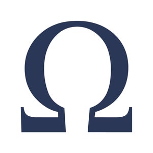 Omega Symbol Vinyl Decal Car Window Laptop Omega Letter Sticker - Etsy