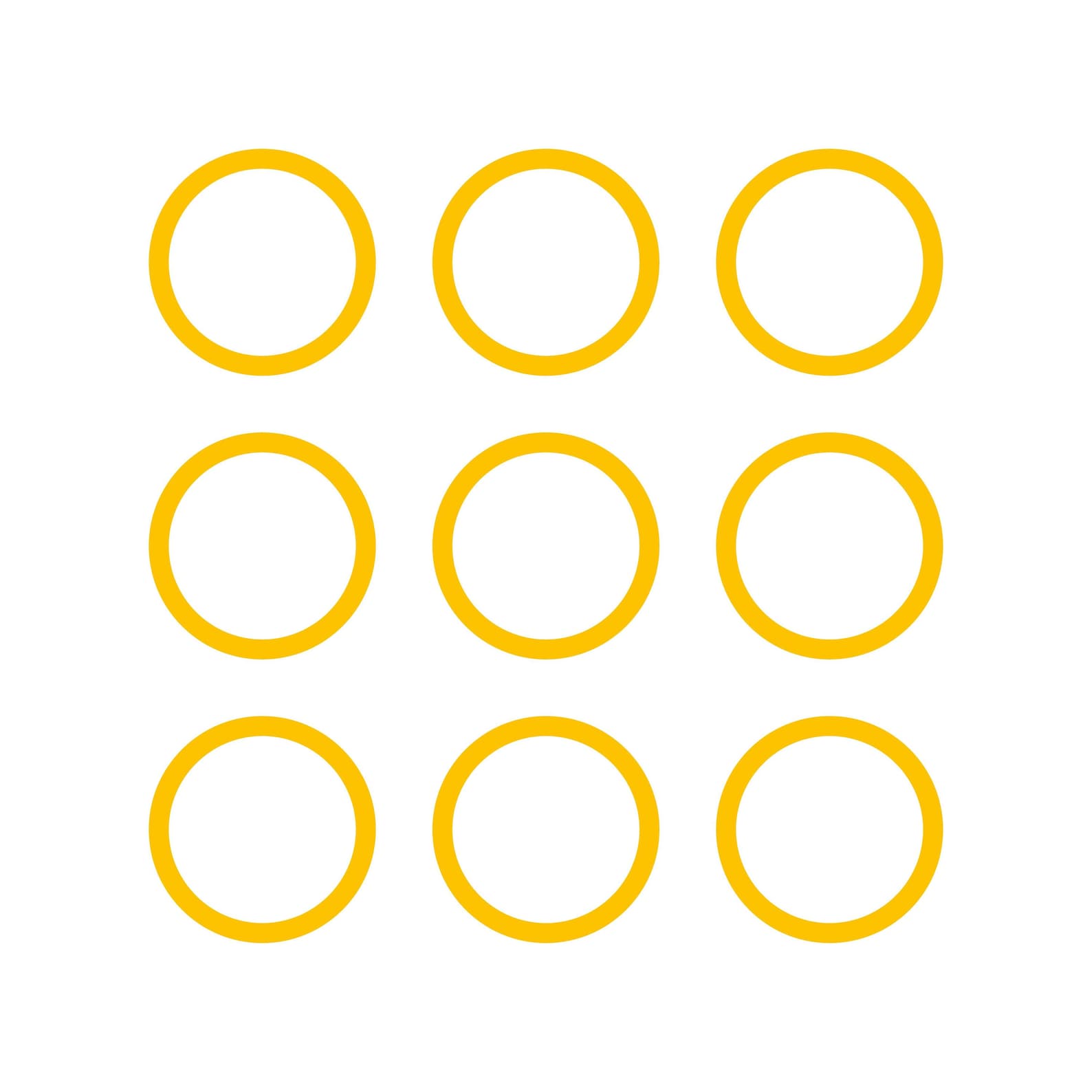 Set of 9 Dot Outline Spot Circle Vinyl Decal Circle Outline Ring Round ...