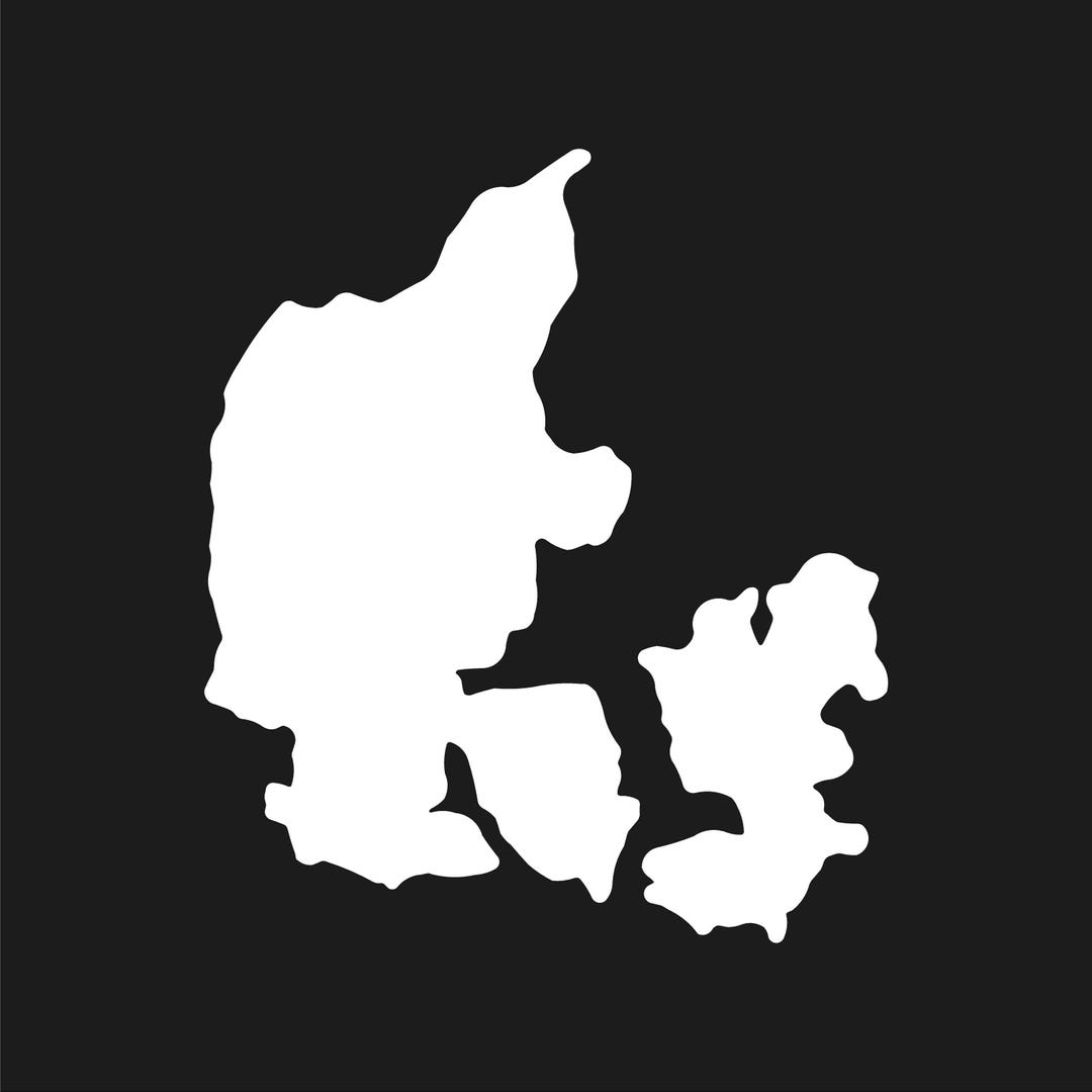 Denmark Country Outline Vinyl Decal Car Window Laptop Sticker - Etsy