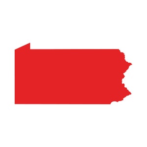 Pennsylvania State Outline Vinyl Decal Sticker - Etsy