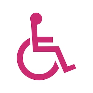 Handicap Wheelchair Symbol Vinyl Decal Wheelchair Disabled Sticker - Etsy