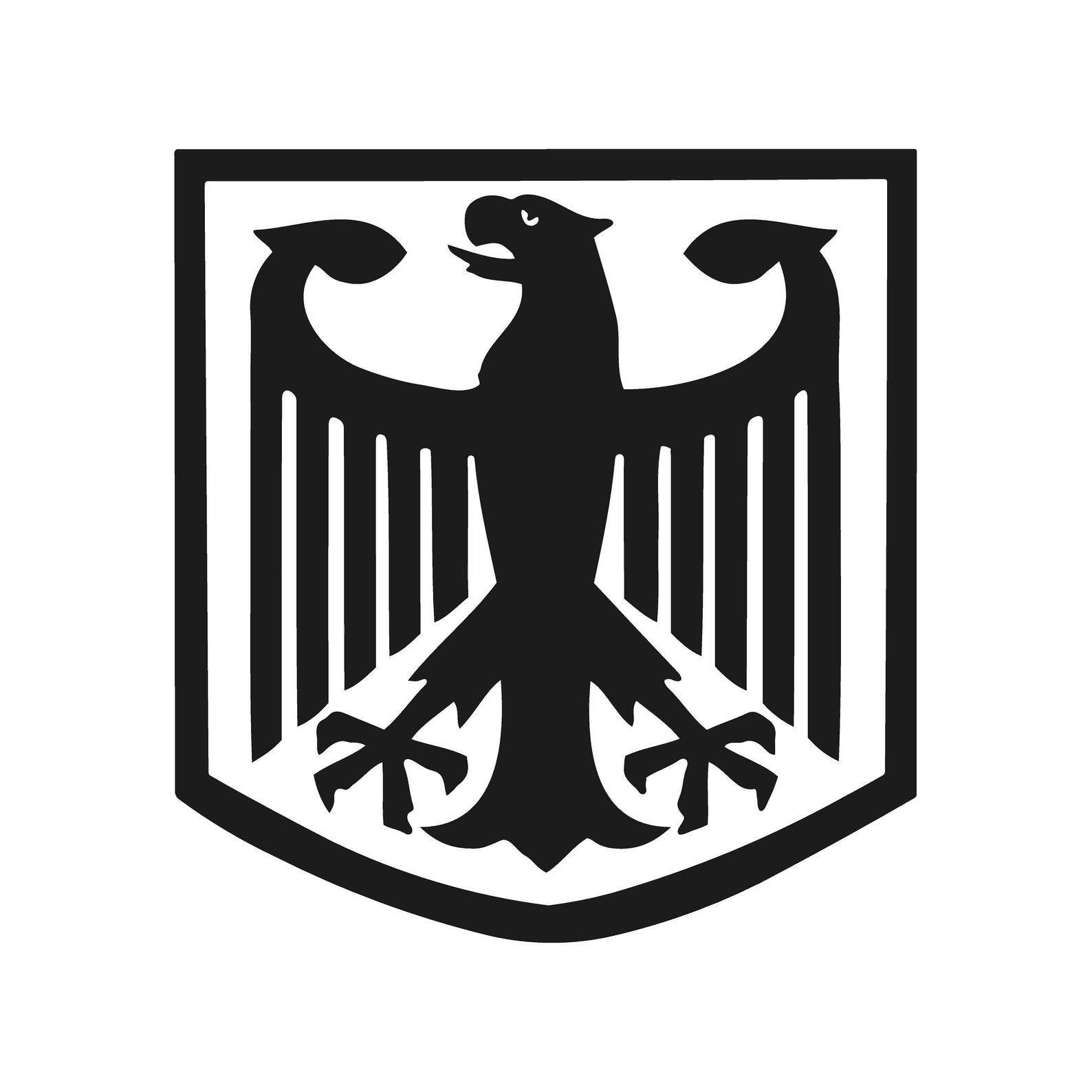 German Eagle Crest Vinyl Decal Car Laptop GERMANY Coat of Arms Symbol ...