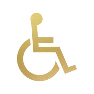 Handicap Wheelchair Symbol Vinyl Decal Wheelchair Disabled Sticker - Etsy