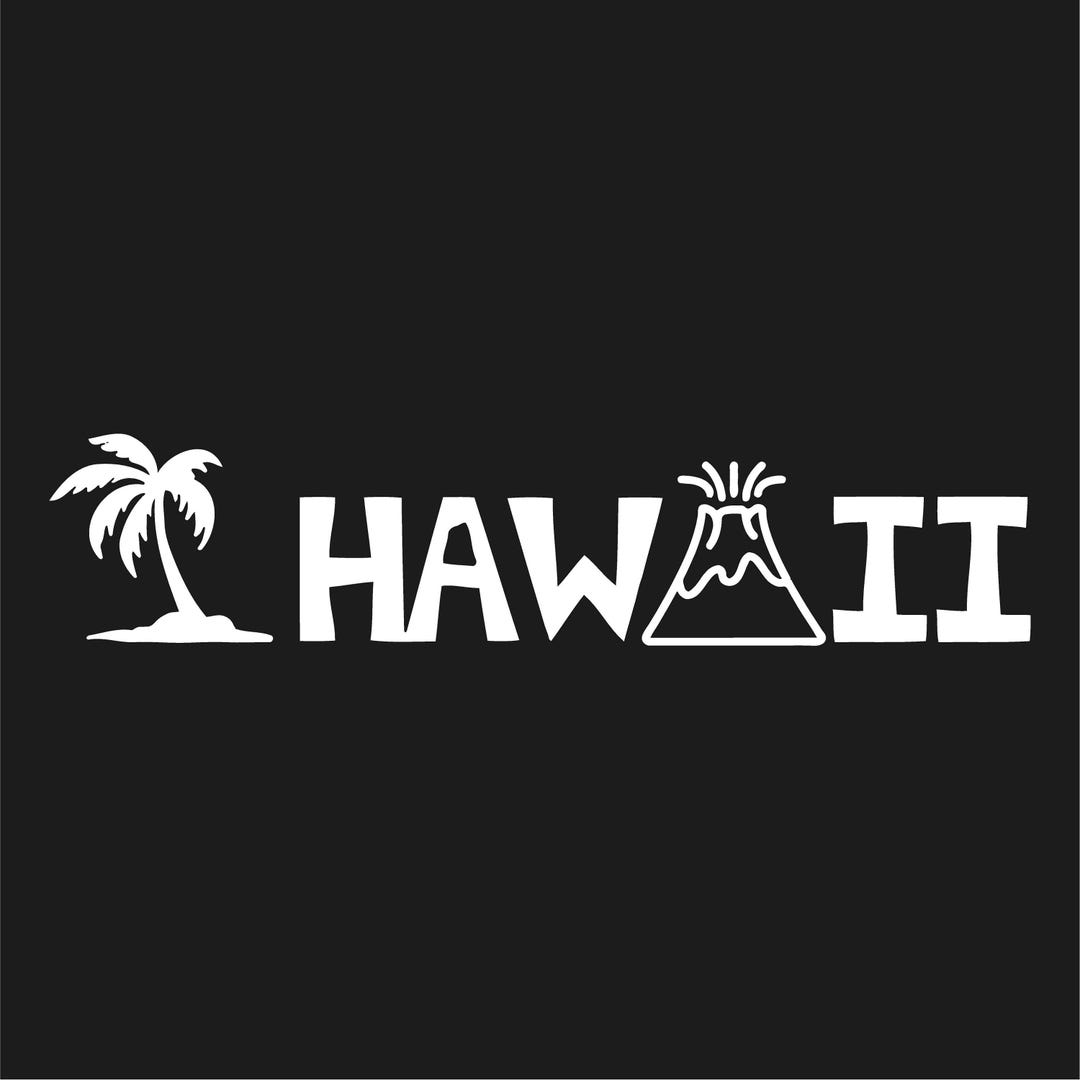 Hawaii Volcano Vinyl Decal Car Window HI Laptop Sticker - Etsy