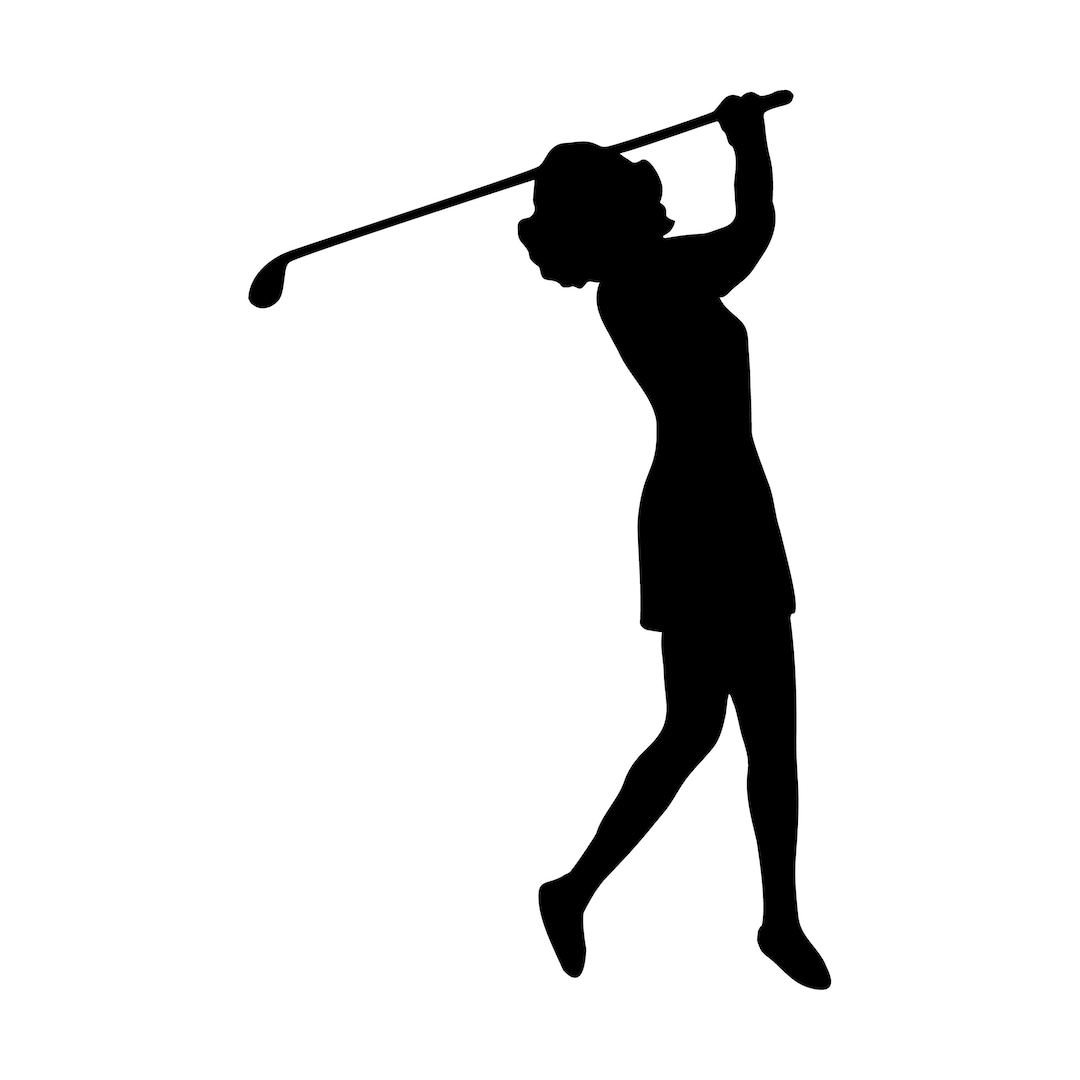 Lady Golf Player Vinyl Decal Golfer Sticker - Etsy