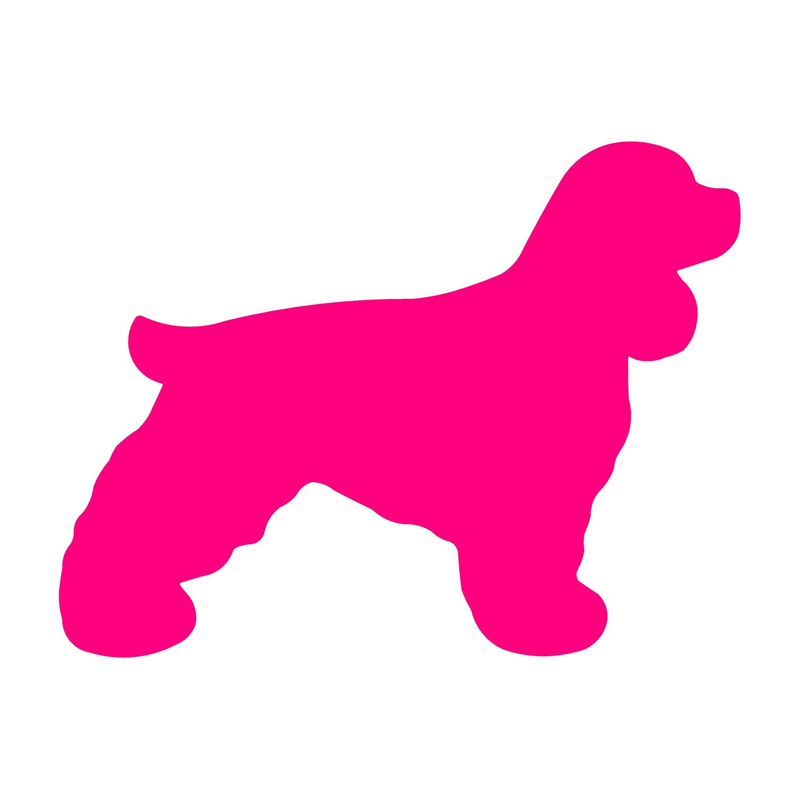 English Cocker Spaniel Vinyl Decal Car Window Laptop Dog Silhouette ...