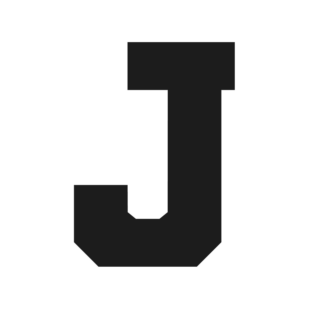 Letter J Varsity Font Vinyl Decal Bold Sports Team Font Sticker - Etsy