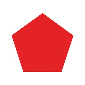 Pentagon Shape Vinyl Decal Polygon Shape Symbol Sticker - Etsy