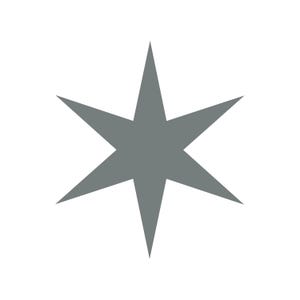 6 Point Star Shape Vinyl Decal Star Symbol Sticker - Etsy