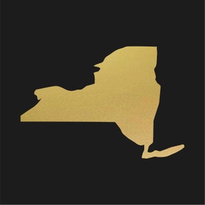 New York State Outline Vinyl Decal Sticker - Etsy