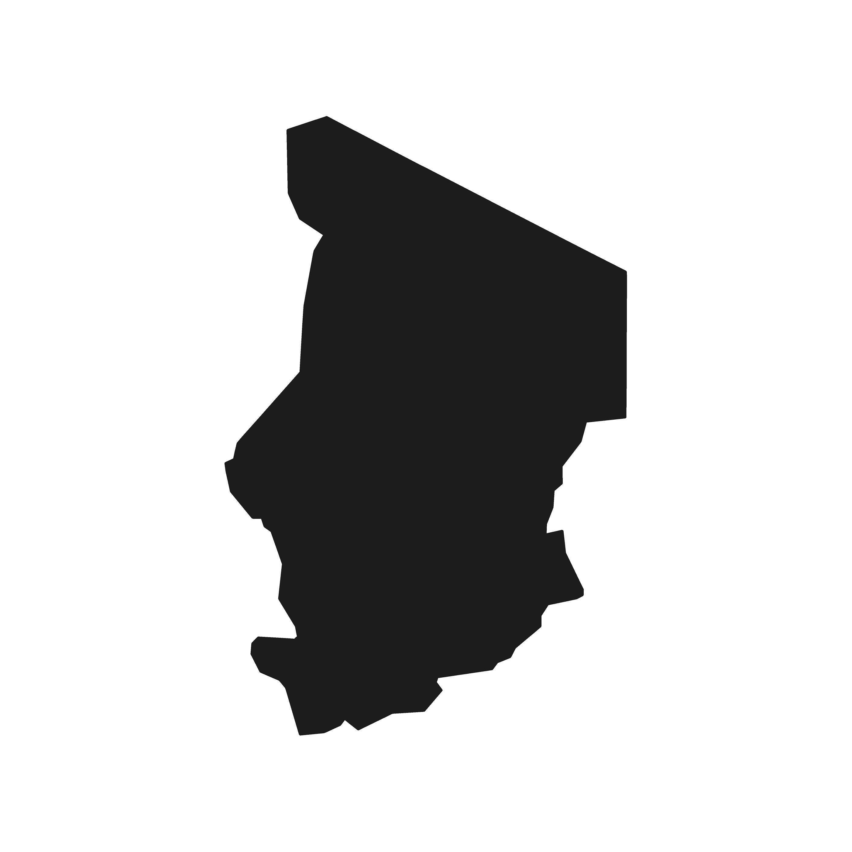 Chad Country Outline Vinyl Decal Car Window Laptop Sticker - Etsy