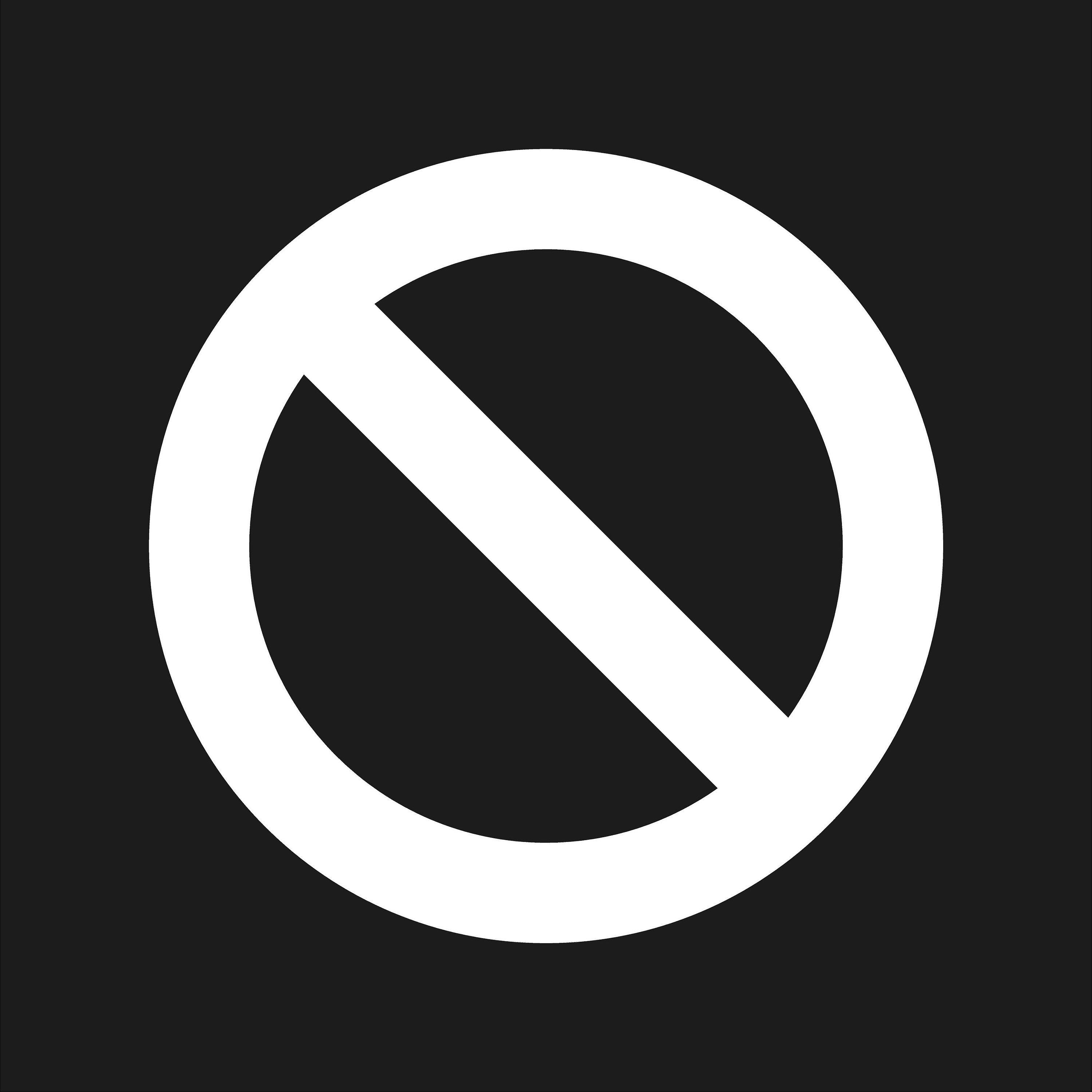 No Symbol Vinyl Decal Car Laptop No Prohibitory Sticker - Etsy