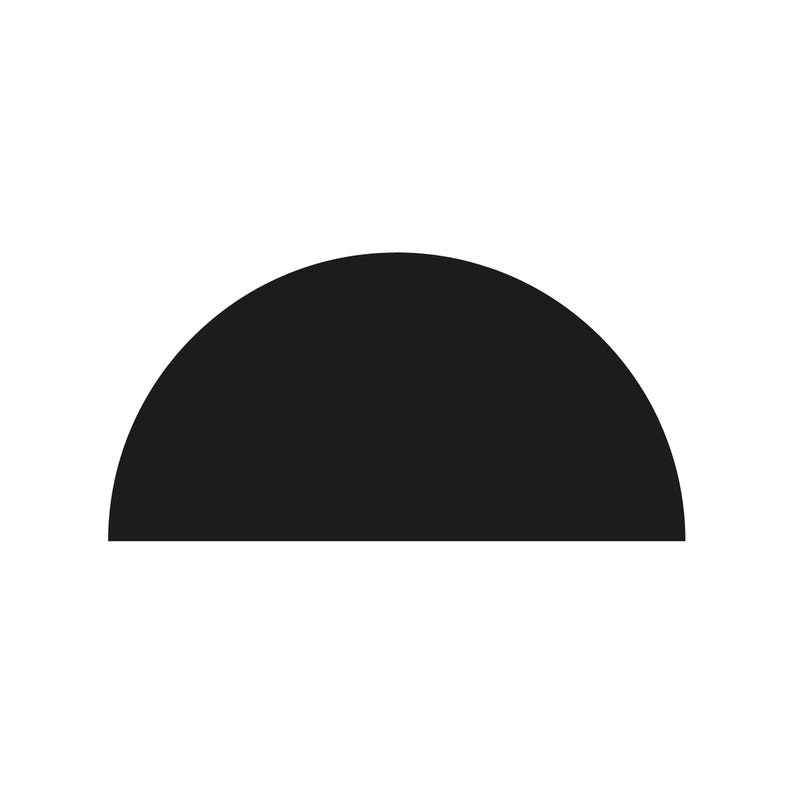 Semicircle Vinyl Decal Half Circle Car Window Laptop Sticker - Etsy