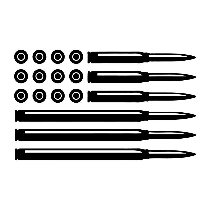Bullet American Flag - Etsy