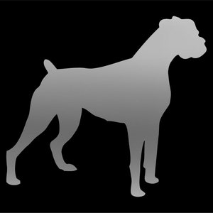 Boxer Vinyl Decal Car Window Laptop Dog Silhouette Sticker - Etsy