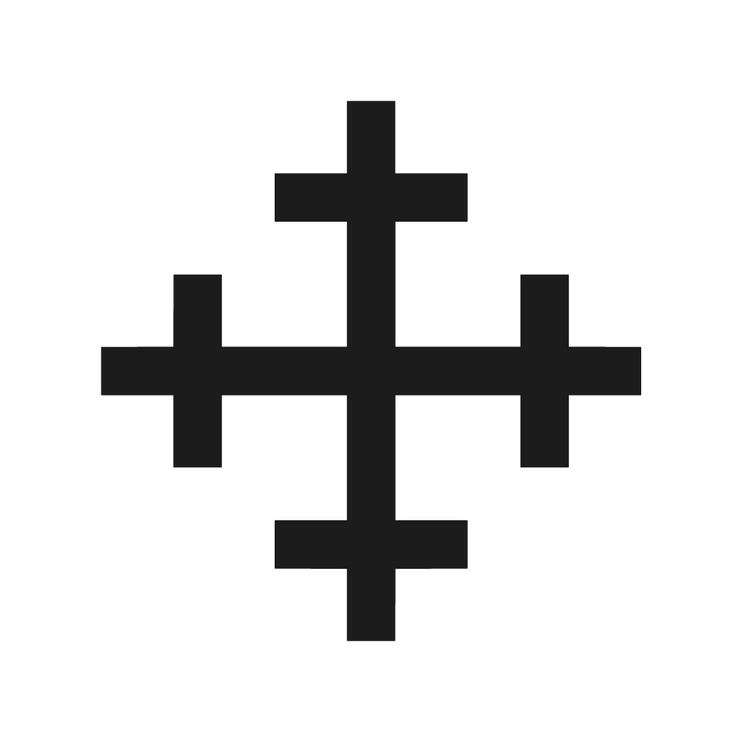 Cross Crosslet Vinyl Decal Cross Christian Religious Symbol Sticker - Etsy