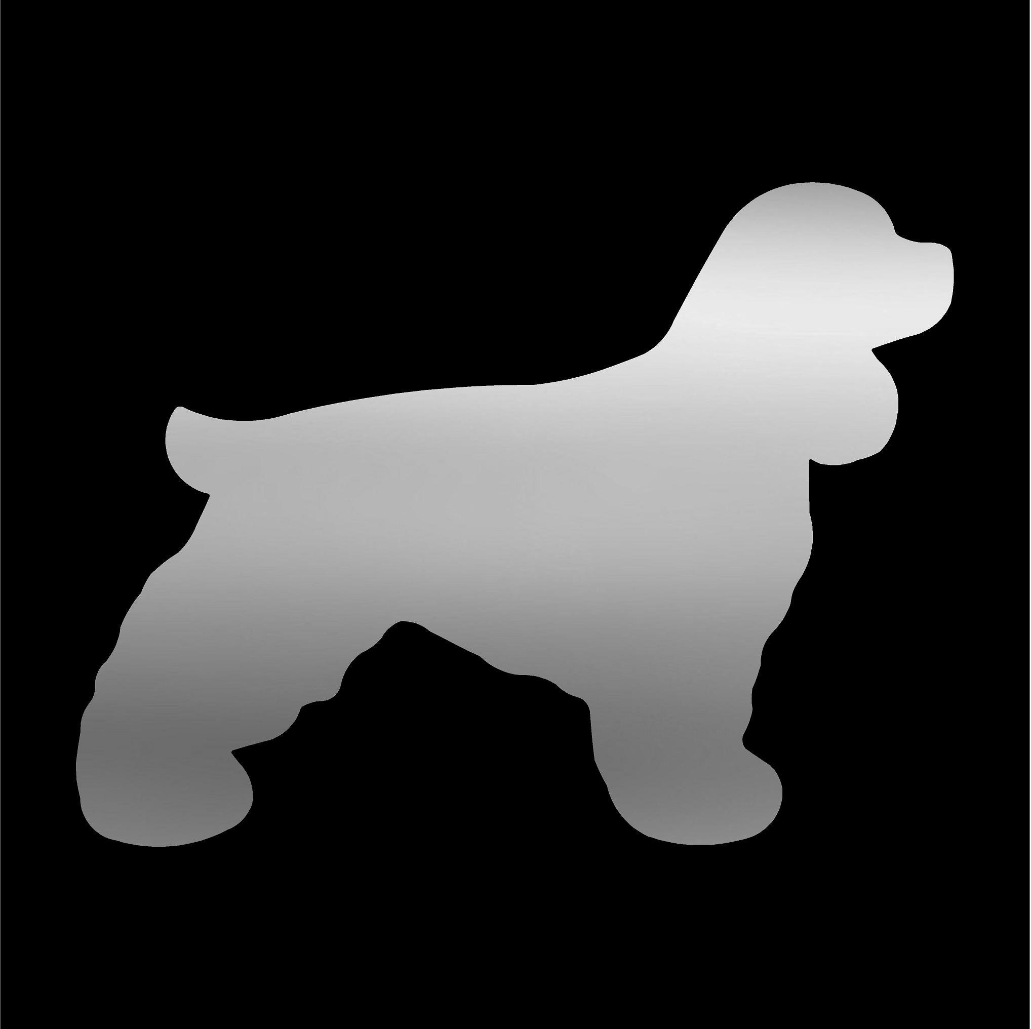 English Cocker Spaniel Vinyl Decal Car Window Laptop Dog Silhouette ...
