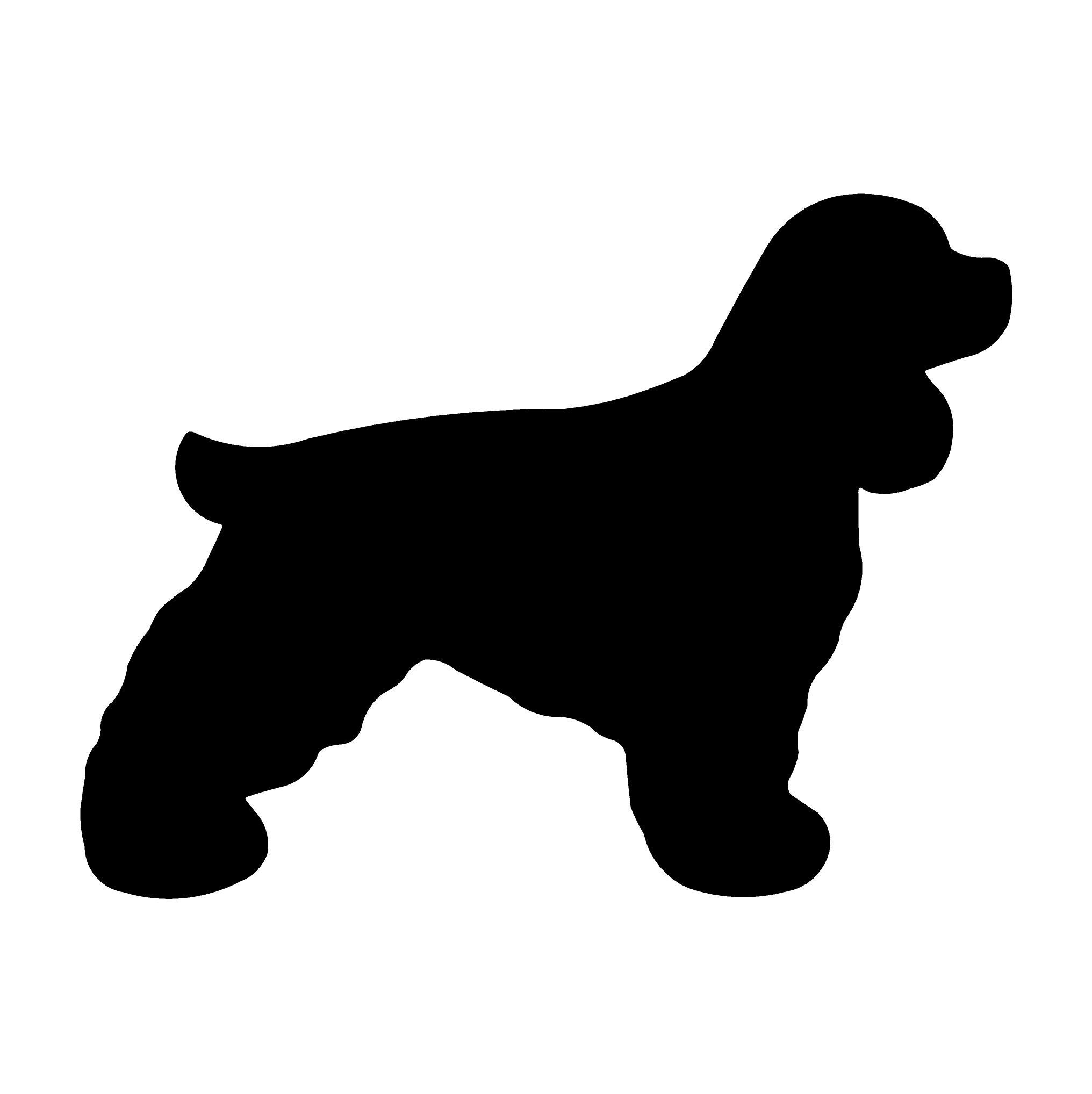 English Cocker Spaniel Vinyl Decal Car Window Laptop Dog Silhouette ...