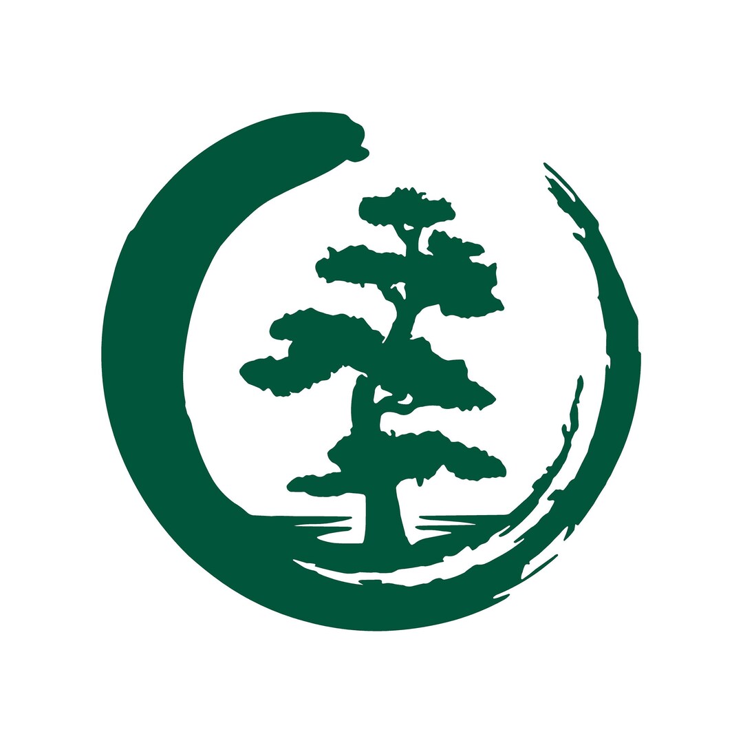 Enso Circle Tree Vinyl Decal Tree of Life Zen Circle Yoga Sticker - Etsy