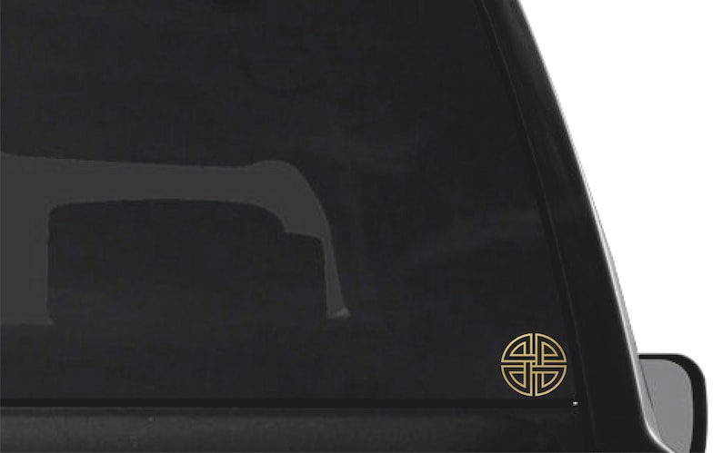 The Celtic Shield Knot Vinyl Decal Ward off Evil Spirits and Misfortune ...