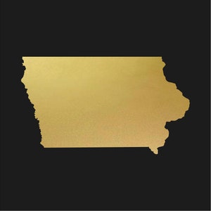 Iowa State Outline Vinyl Decal Sticker - Etsy