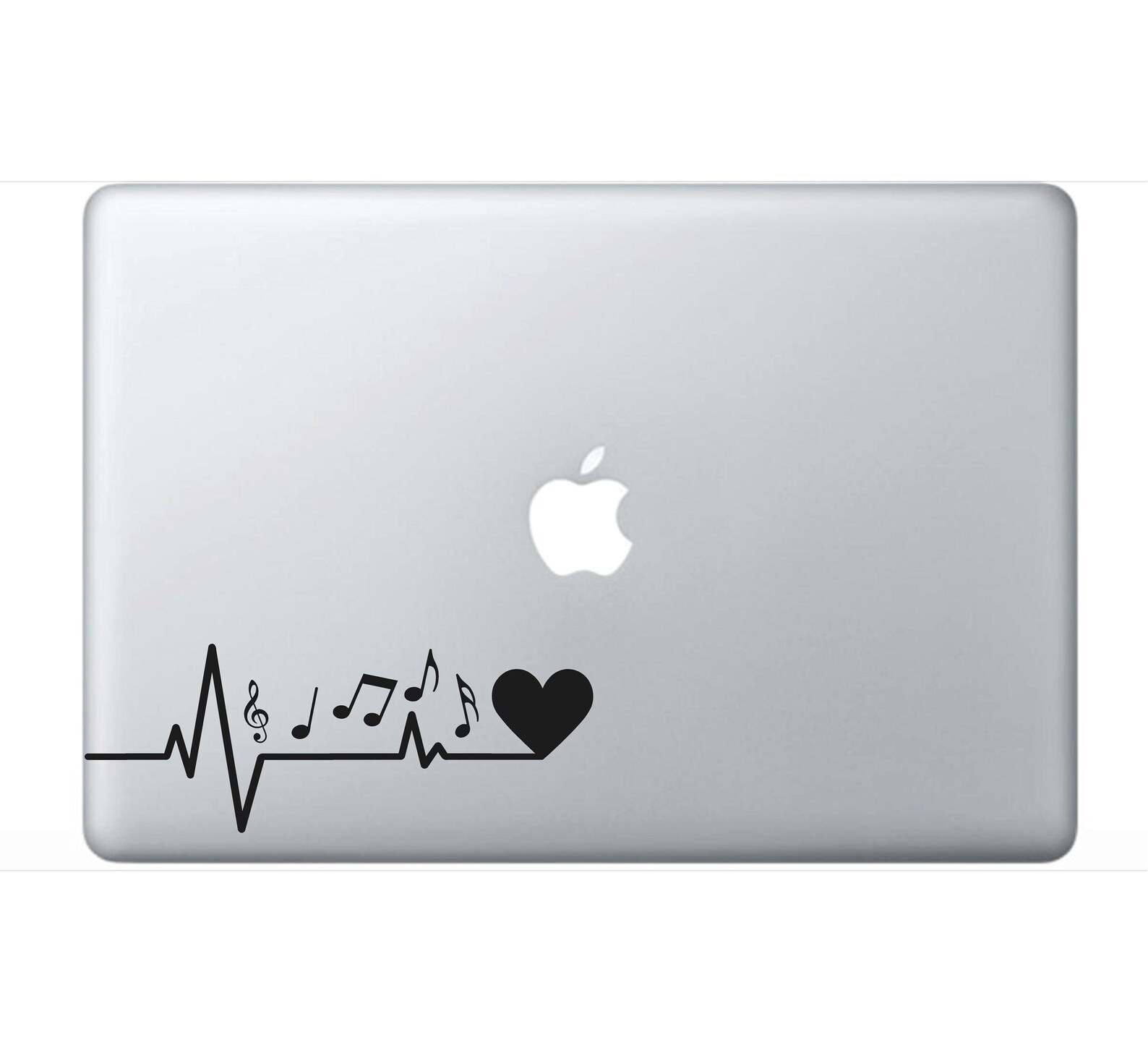 Music Notes Heartbeat Lifeline Vinyl Decal Car Window Music Love ...