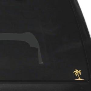 Island Palm Tree Vinyl Decal Car Window Tropical Island Sticker - Etsy