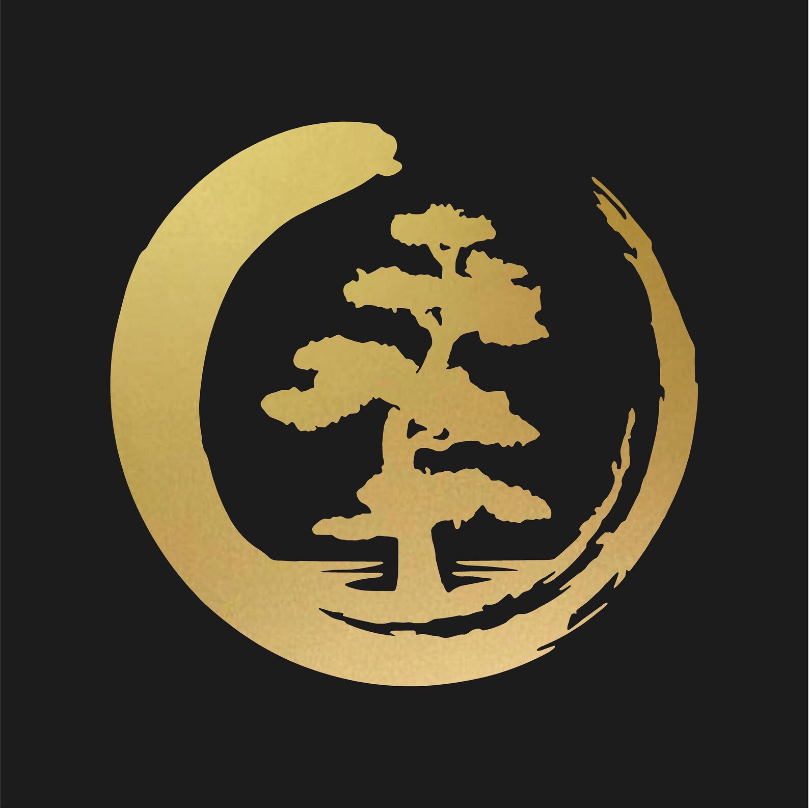 Enso Circle Tree Vinyl Decal Tree of Life Zen Circle Yoga Sticker - Etsy