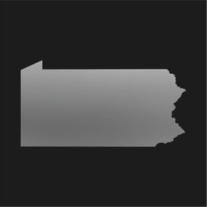 Pennsylvania State Outline Vinyl Decal Sticker - Etsy