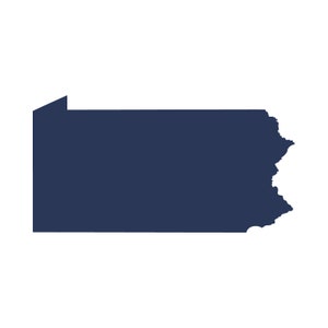 Pennsylvania State Outline Vinyl Decal Sticker - Etsy