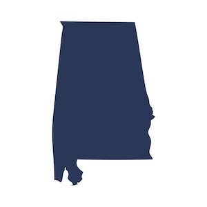 Alabama State Outline Vinyl Decal Sticker - Etsy