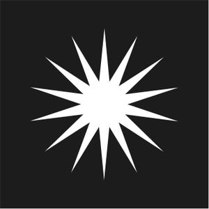 14 Point Star Shape Vinyl Decal Star Symbol Sticker - Etsy