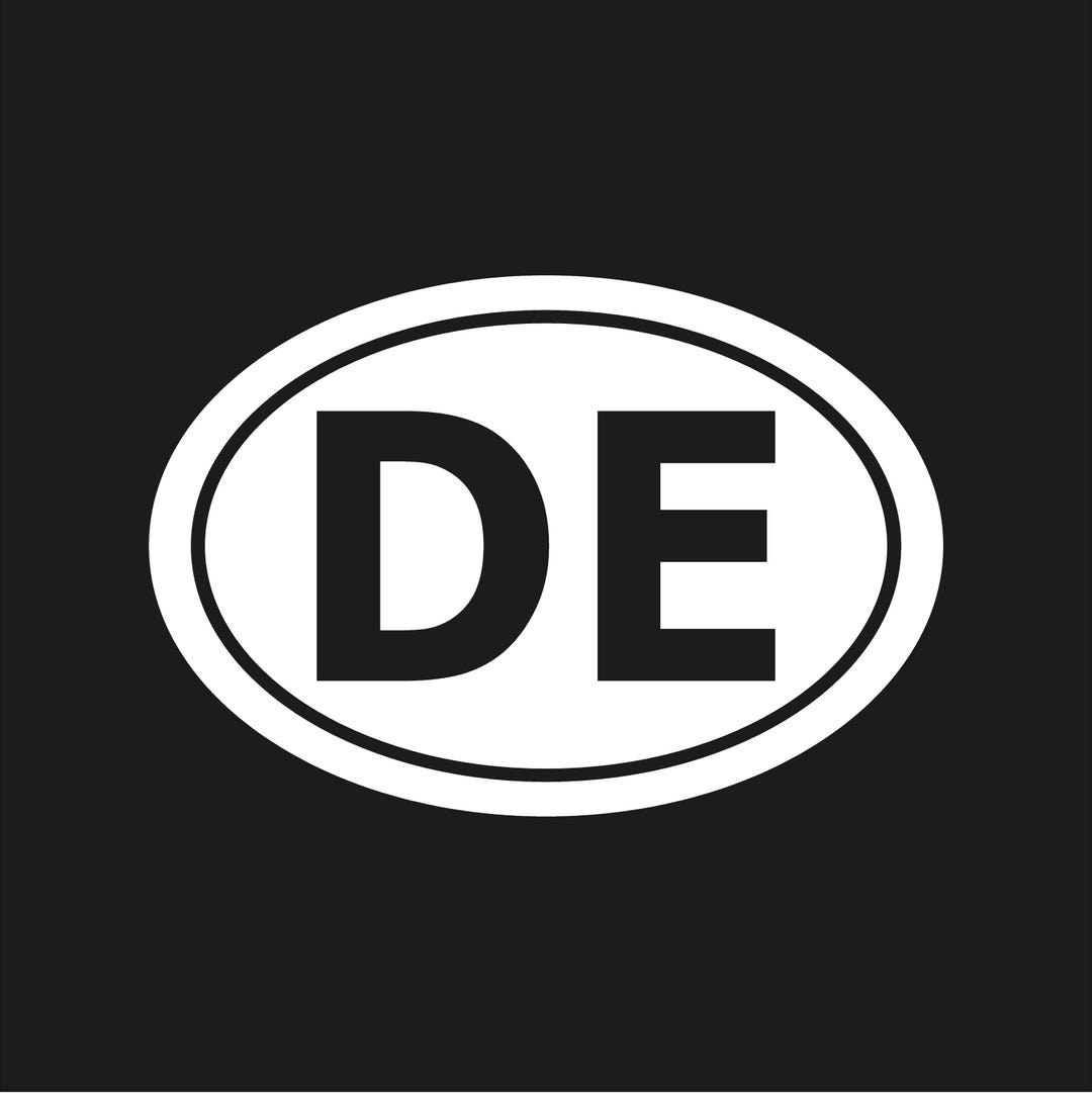 Delaware DE Initials Vinyl Decal Window Oval DE Laptop Sticker - Etsy
