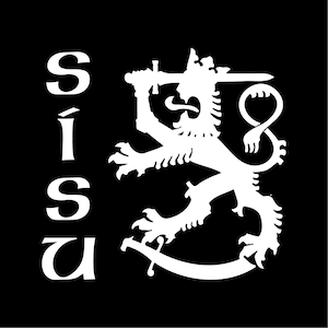 SISU Finnish Lion Vinyl Decal Finland Sticker - Etsy