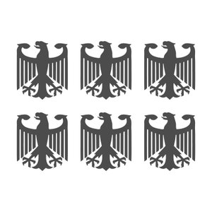 German Eagle Decal Sticker Set of 6 - Etsy