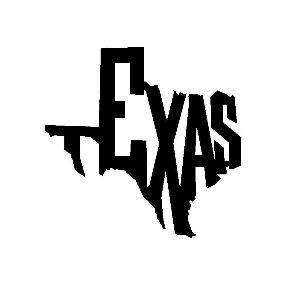Texas State Outline Vinyl Decal - Etsy
