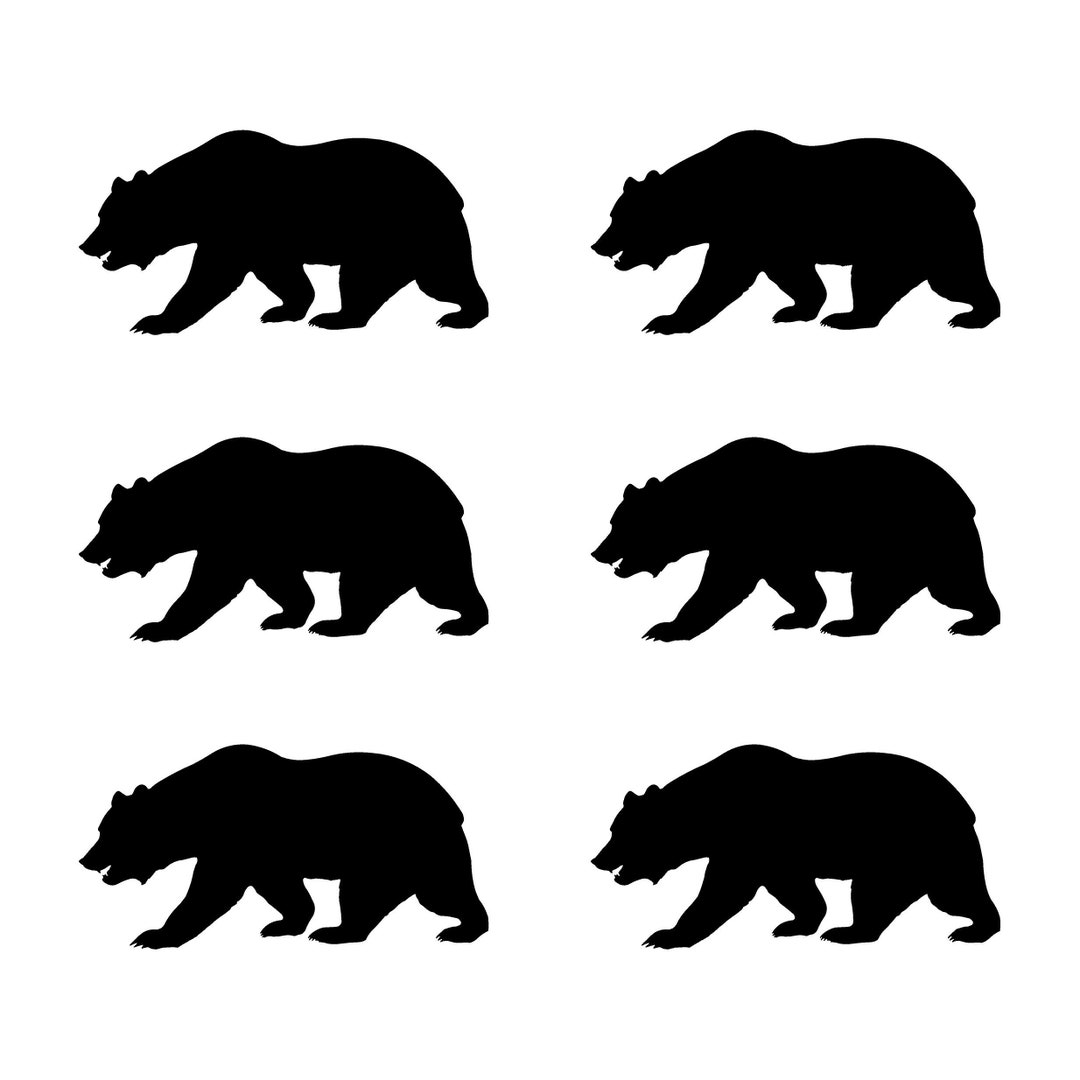 Set of 6 California Bear Vinyl Decal Car and Phone Case Sticker - Etsy