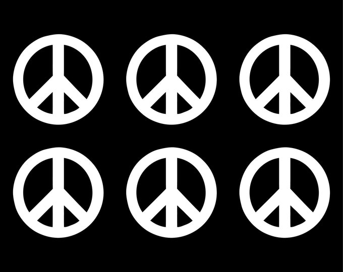 Peace Sign Decal, Watercolor Peace Symbol,peace Vinyl Decal,peace Sign ...